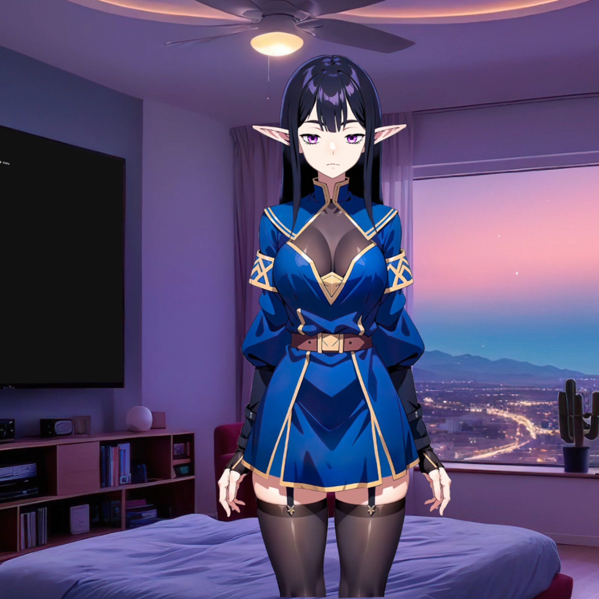 Vtuber - Cute Elf Girl - Half Body Live2d Model for Vtube Studio | Cozy ...