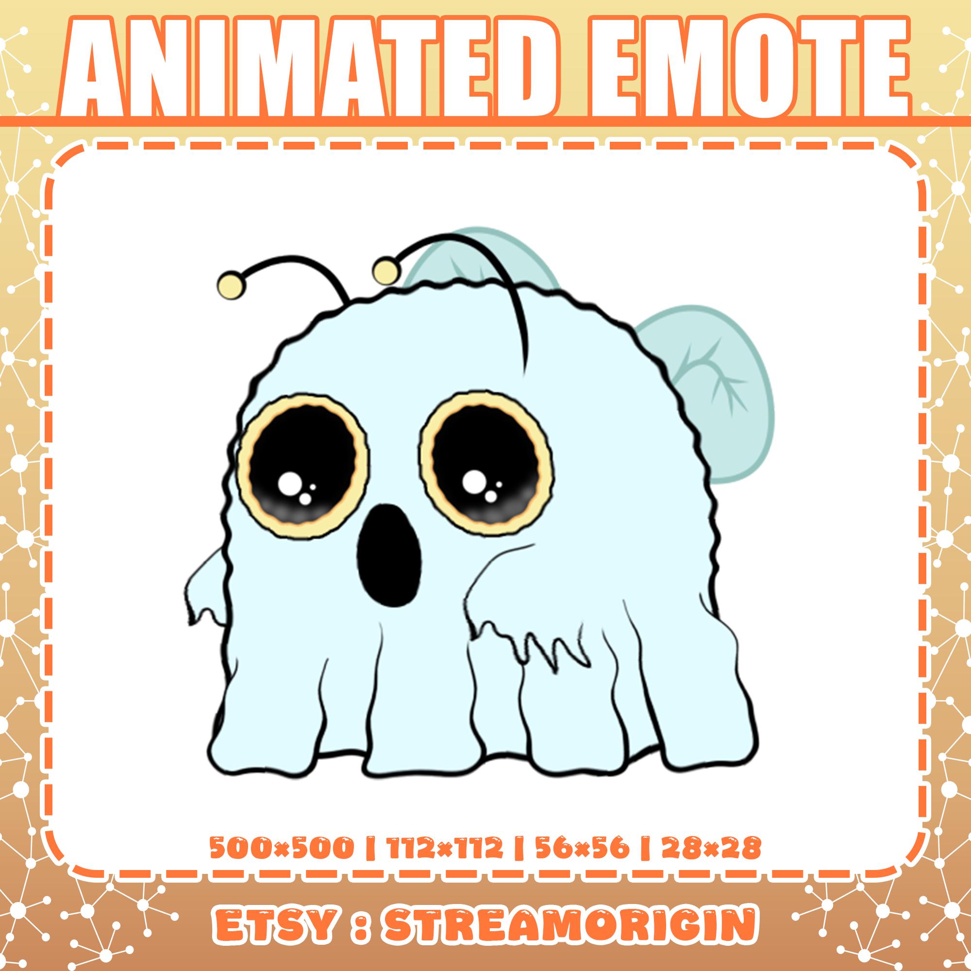Cute Ghost Bee Animated Emote | Cute Bee Emote, Ghost Bee Emote, Kawaii ...