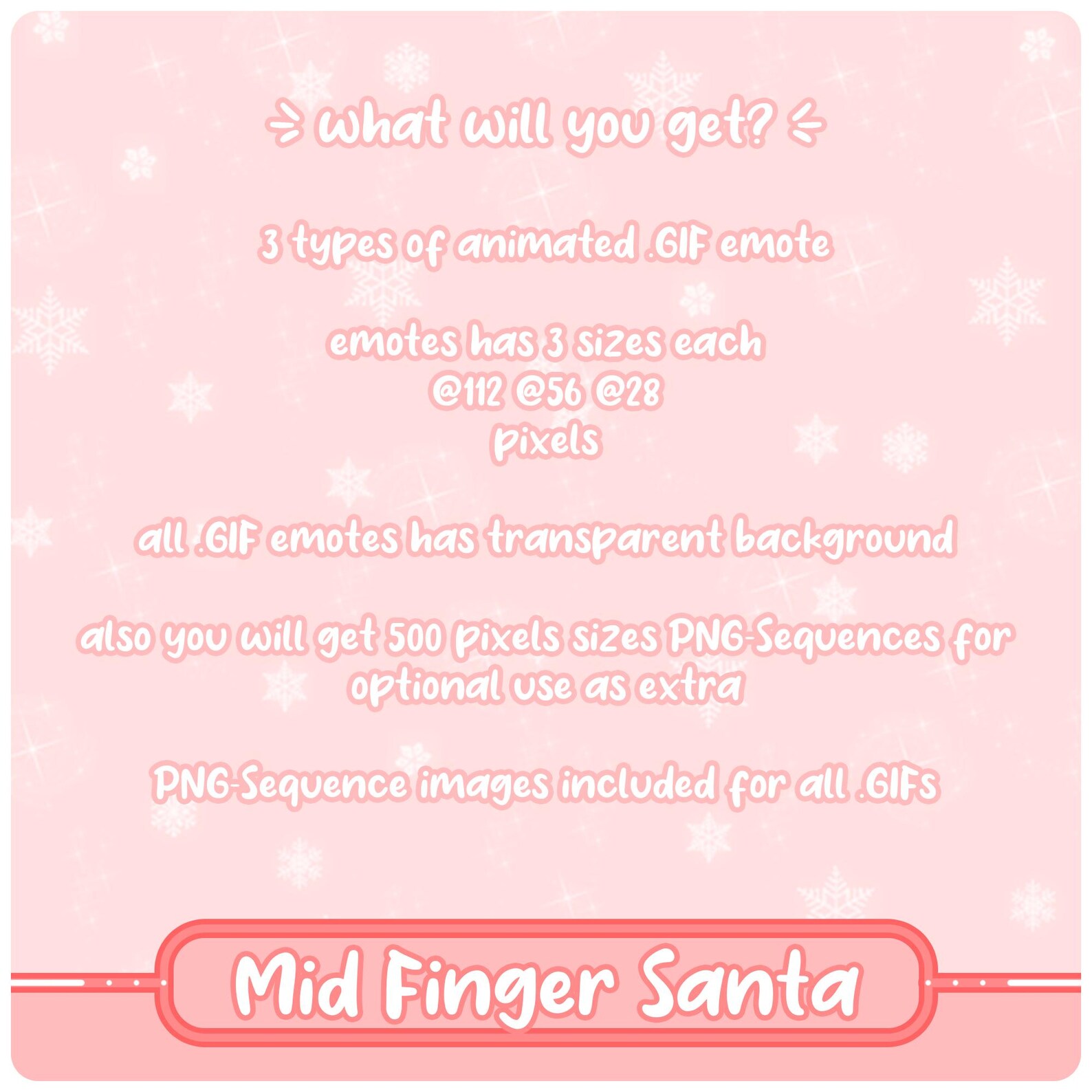 Middle Finger Santa Emote | Christmas Emote , Animated Santa Emote ...
