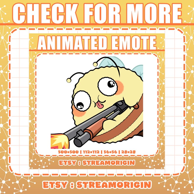 Karaoke Bee Animated Emote , Cute Bee Singing Emote , Party Bee Emote ...