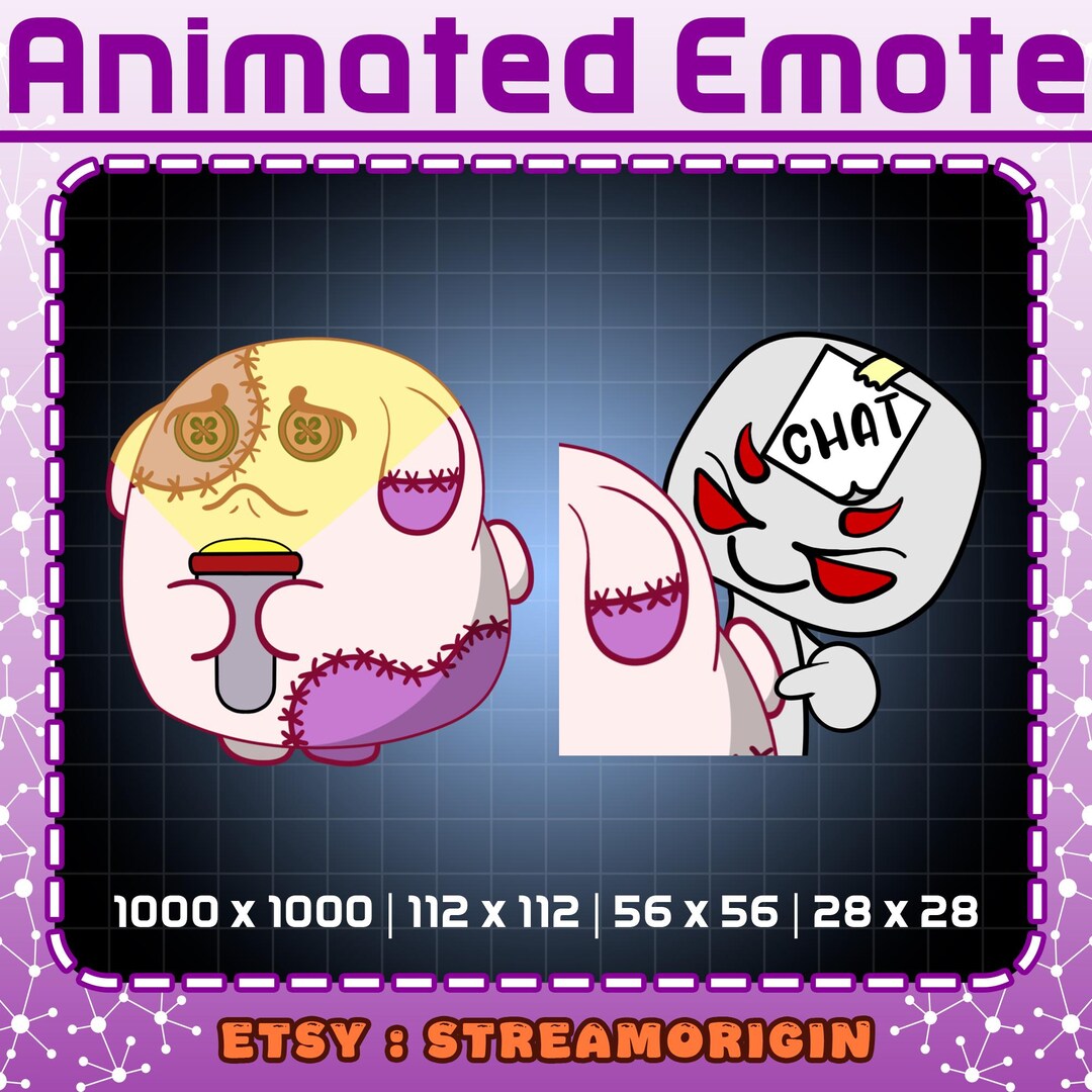 Bunny Scared Animated Emote , Stitched Plush Rabbit Scared Emote ...