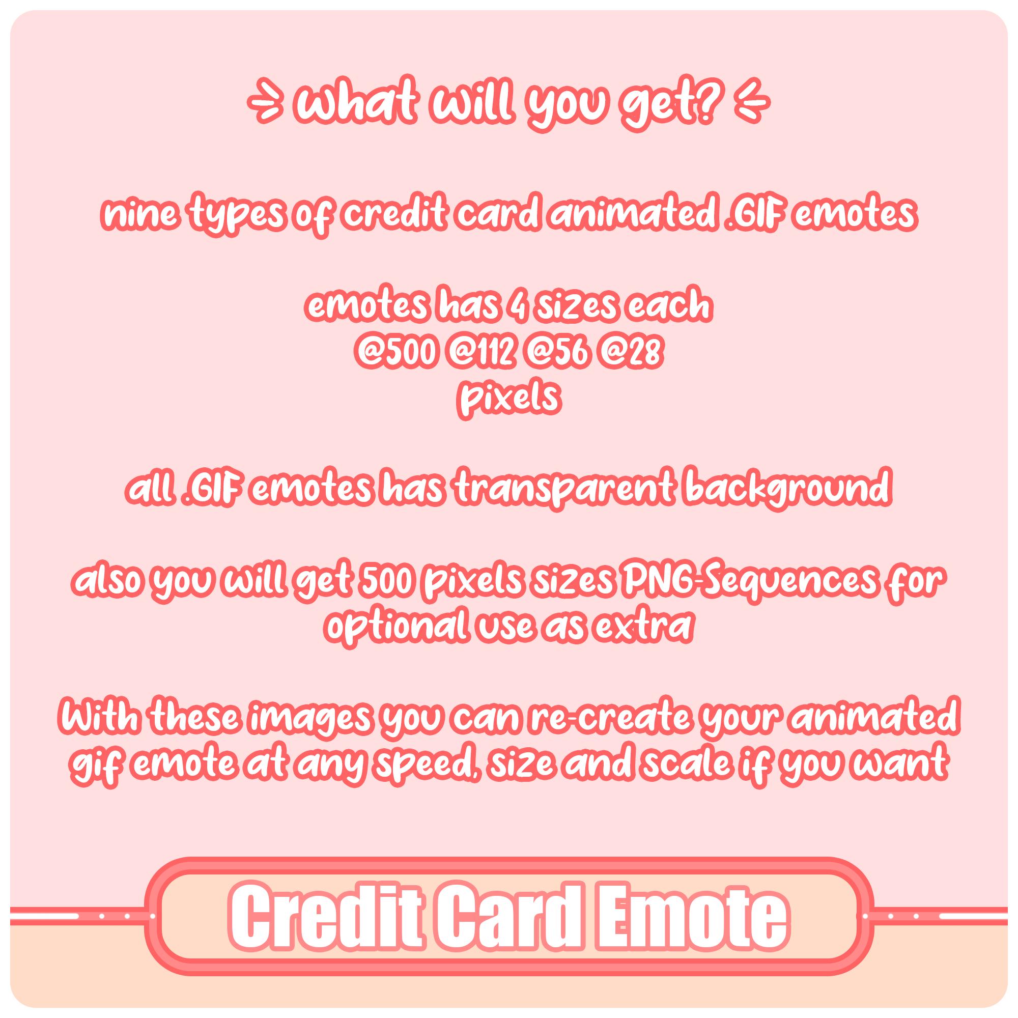 Credit Card Emote Animated Credit Card Emote Card Emote, Twitch Emote ...