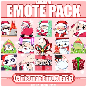 Christmas Emote Pack | Animated Emotes, Animated Christmas Emotes ...