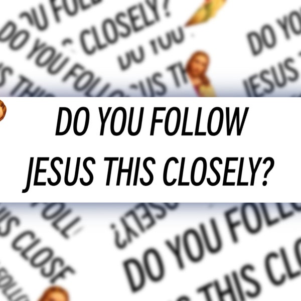 Do You Follow Jesus This Closely Bumper Sticker - Etsy