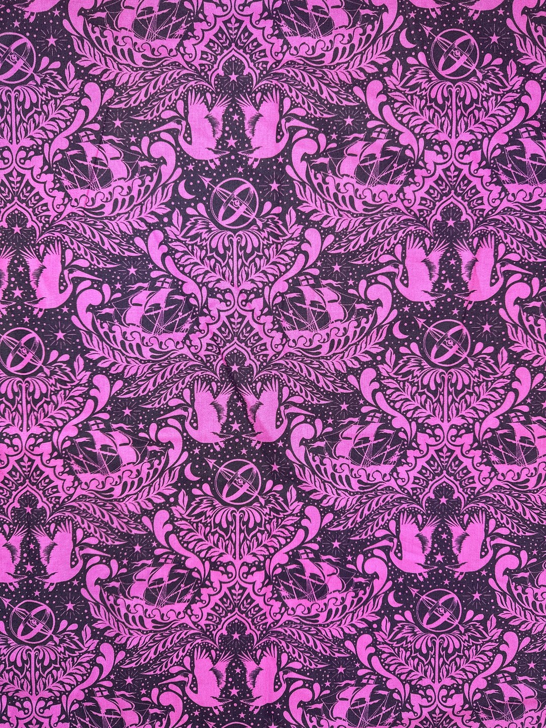 Tula Pink Fabric “ship Shape” - Elizabeth - Westminster Fibers - Free ...