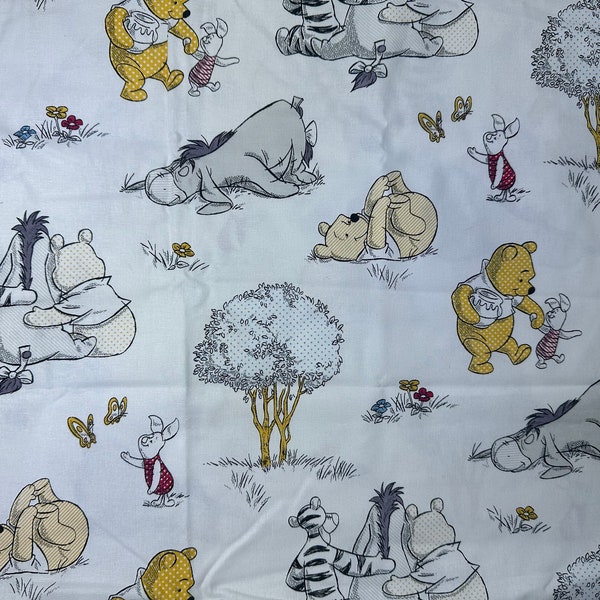 Winnie the Pooh Fabric - Etsy