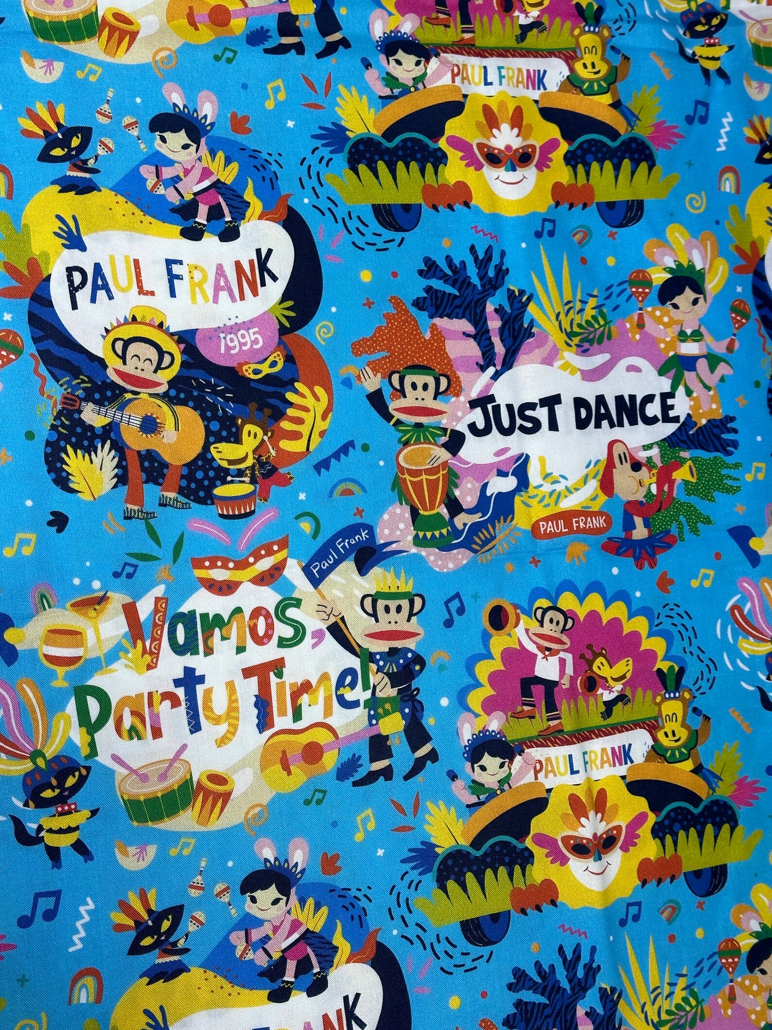Paul Frank Fabric “paul Frank Carnival” - for Michael Miller - 2 Yards ...