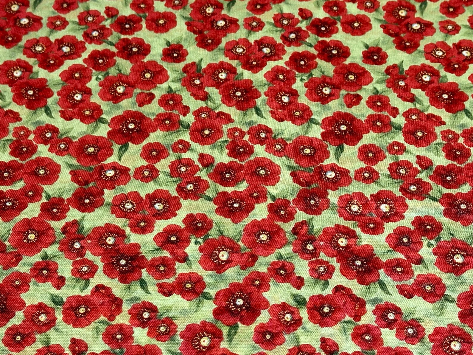 Susan Winget Fabric “packed Poppy” - 2 Yards - Etsy