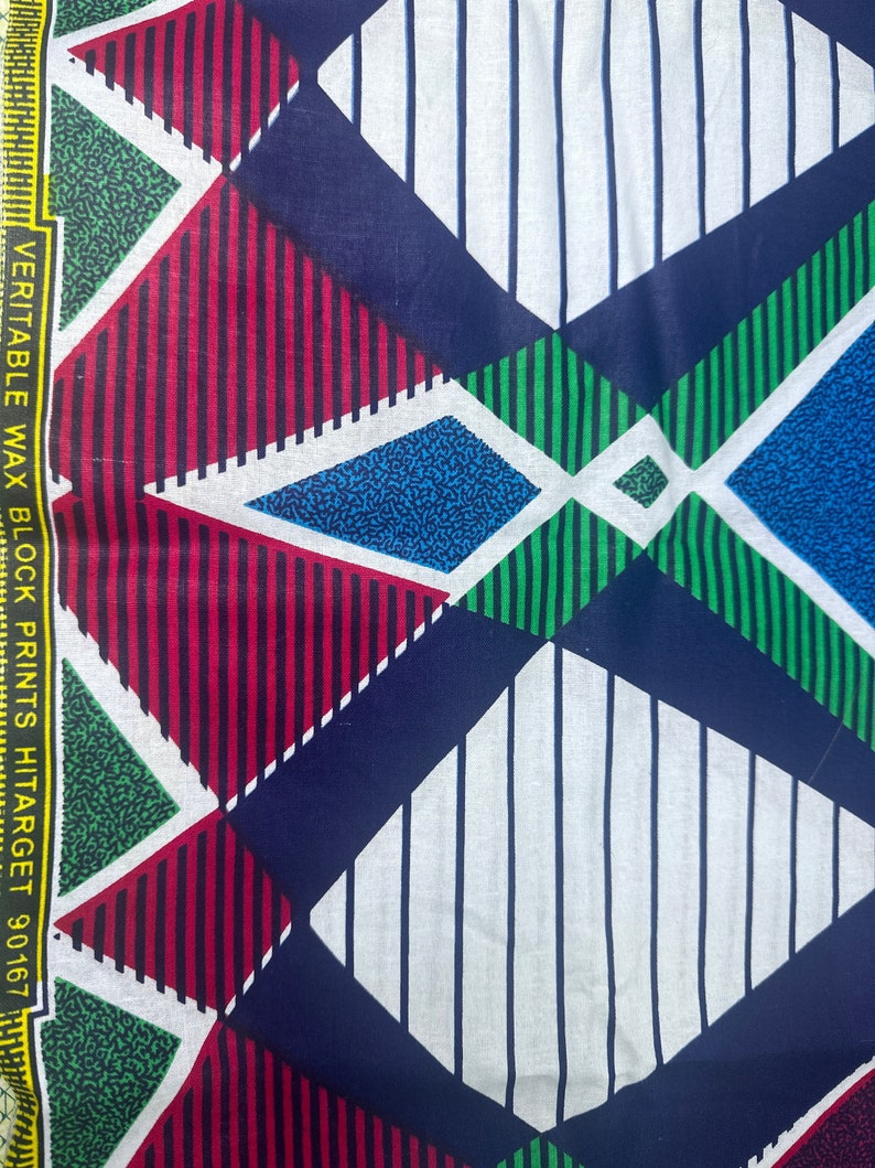 Wax Block Veritable Print Fabric Hitarget 90167 2 Yards - Etsy