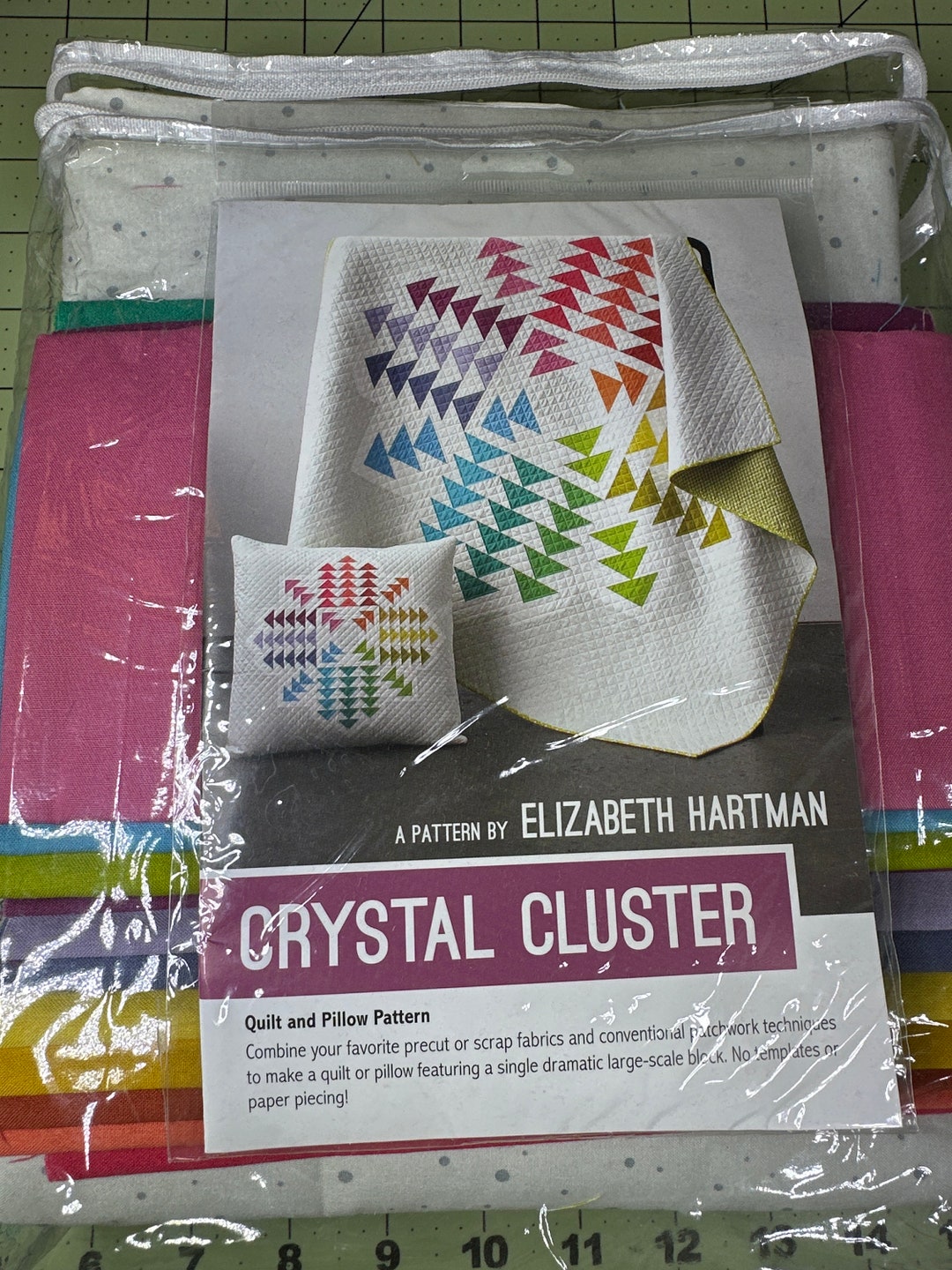 Elizabeth Hartman Quilt and Pillow Kit - Crystal Cluster Quilt Kit - Etsy