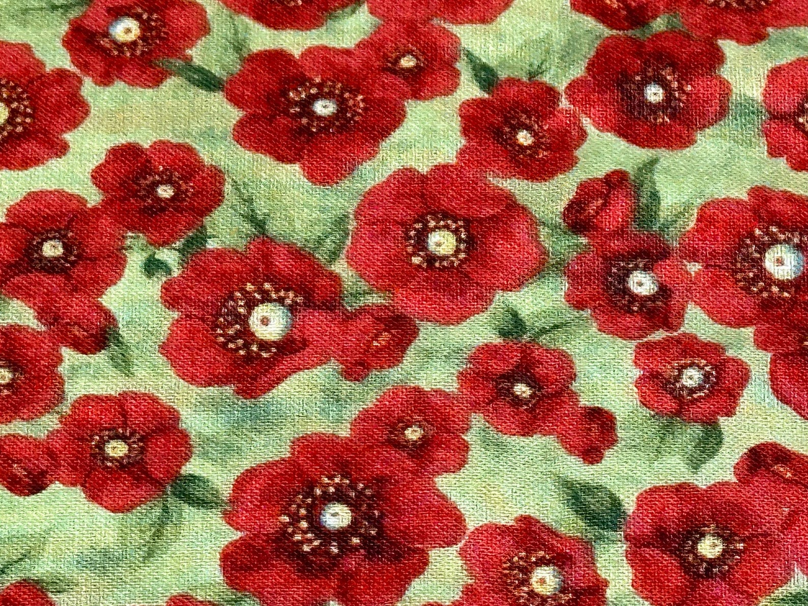 Susan Winget Fabric “packed Poppy” - 2 Yards - Etsy