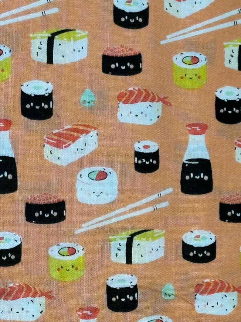 Tela Camelot - Sonrisas de Sushi - 2 Yardas - Etsy España