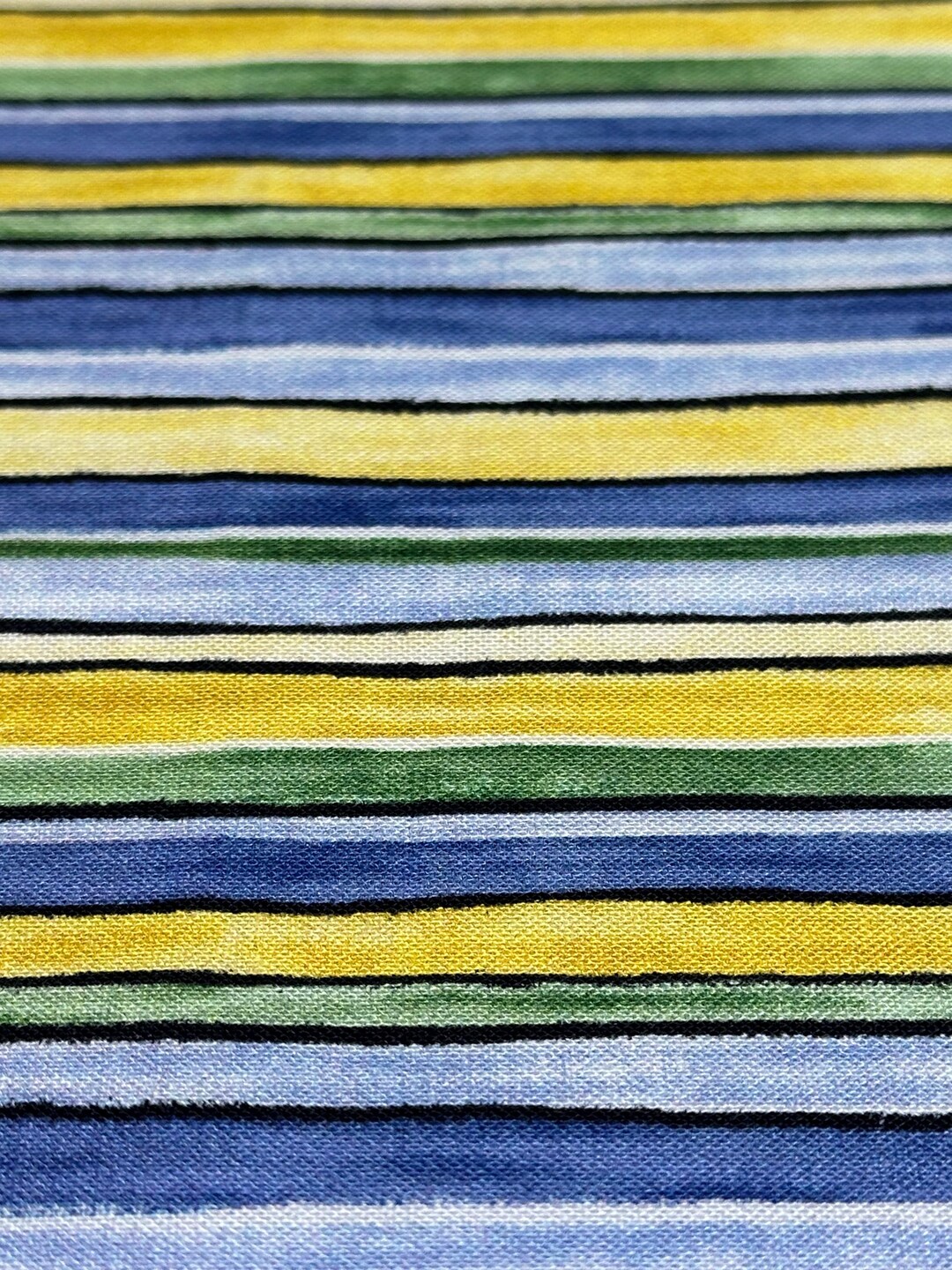 Michael Miller Fabric “citrus Stripe” - 1 1/8 Yards - Etsy
