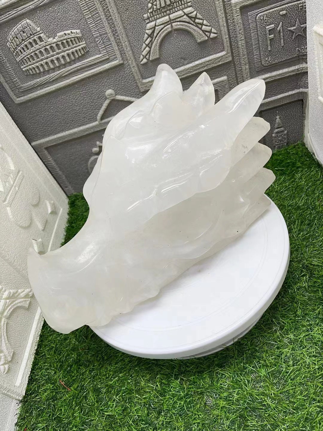 Natural Clear Crystal Dragon ,crystal Hand Carved Dragon , Crystal ...