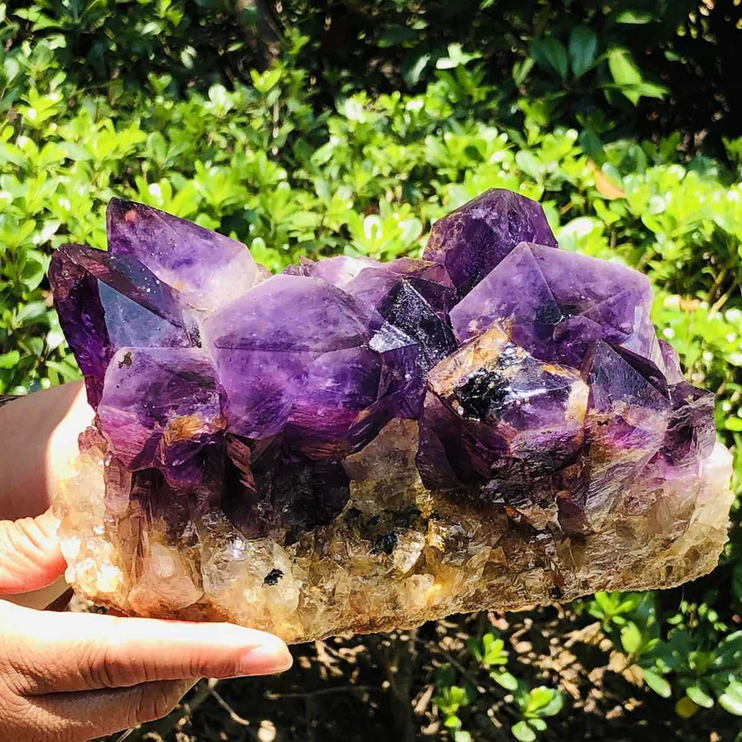 2800G Natural Amethyst Cluster, Purple Quartz Crystal Cluster,rare ...