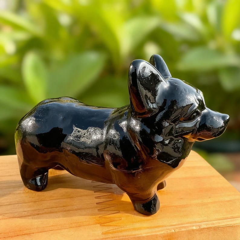 Crystal Corgi Carving: Natural Quartz Reiki Healing Decor,crystal Gifts ...