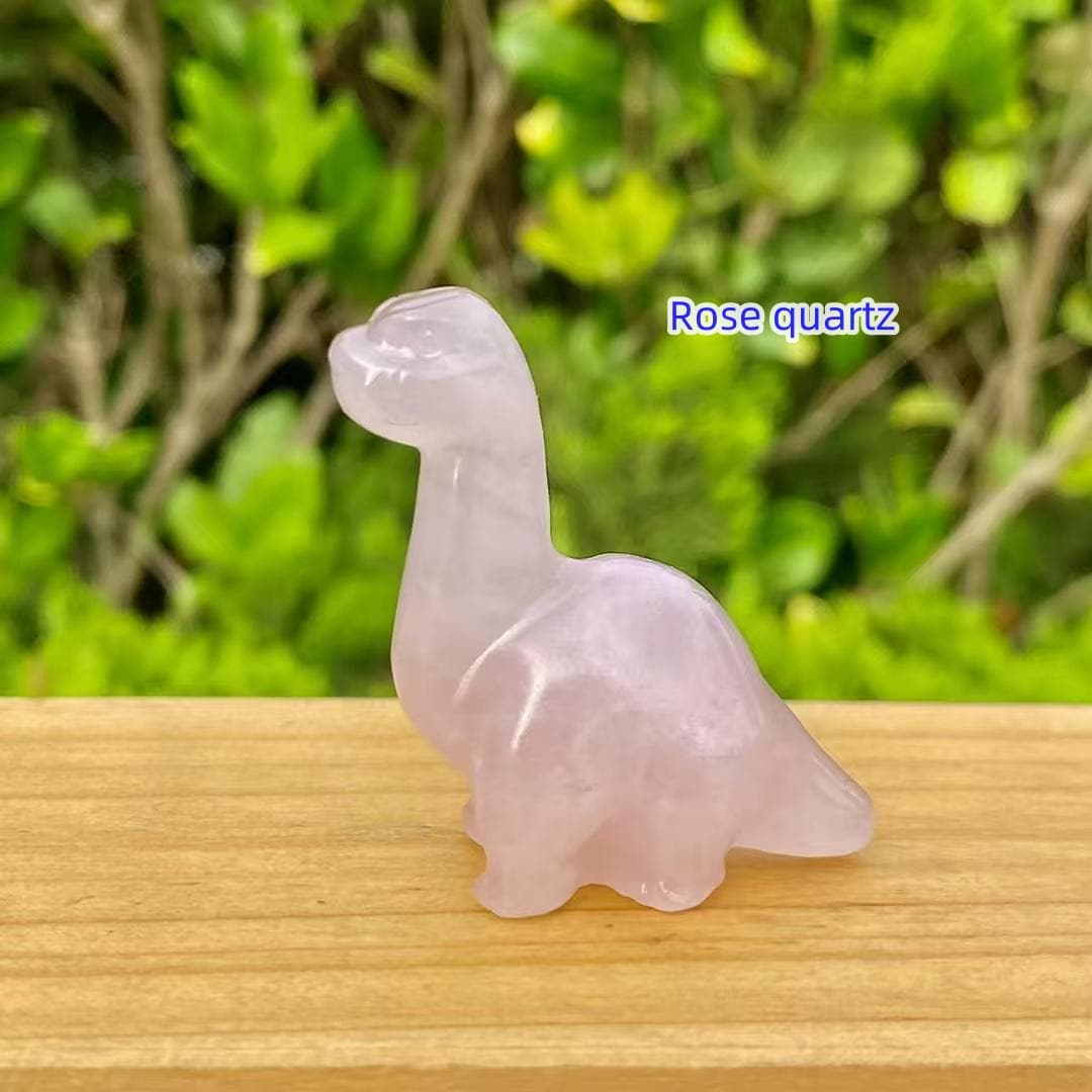 Natural Crystal Dinosaur Carving: Reiki Healing Decor - Etsy
