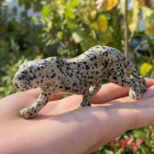 4.4" Natural Crystal Quartz,hand Carved Leopard ,crystal Leopard Skull ...