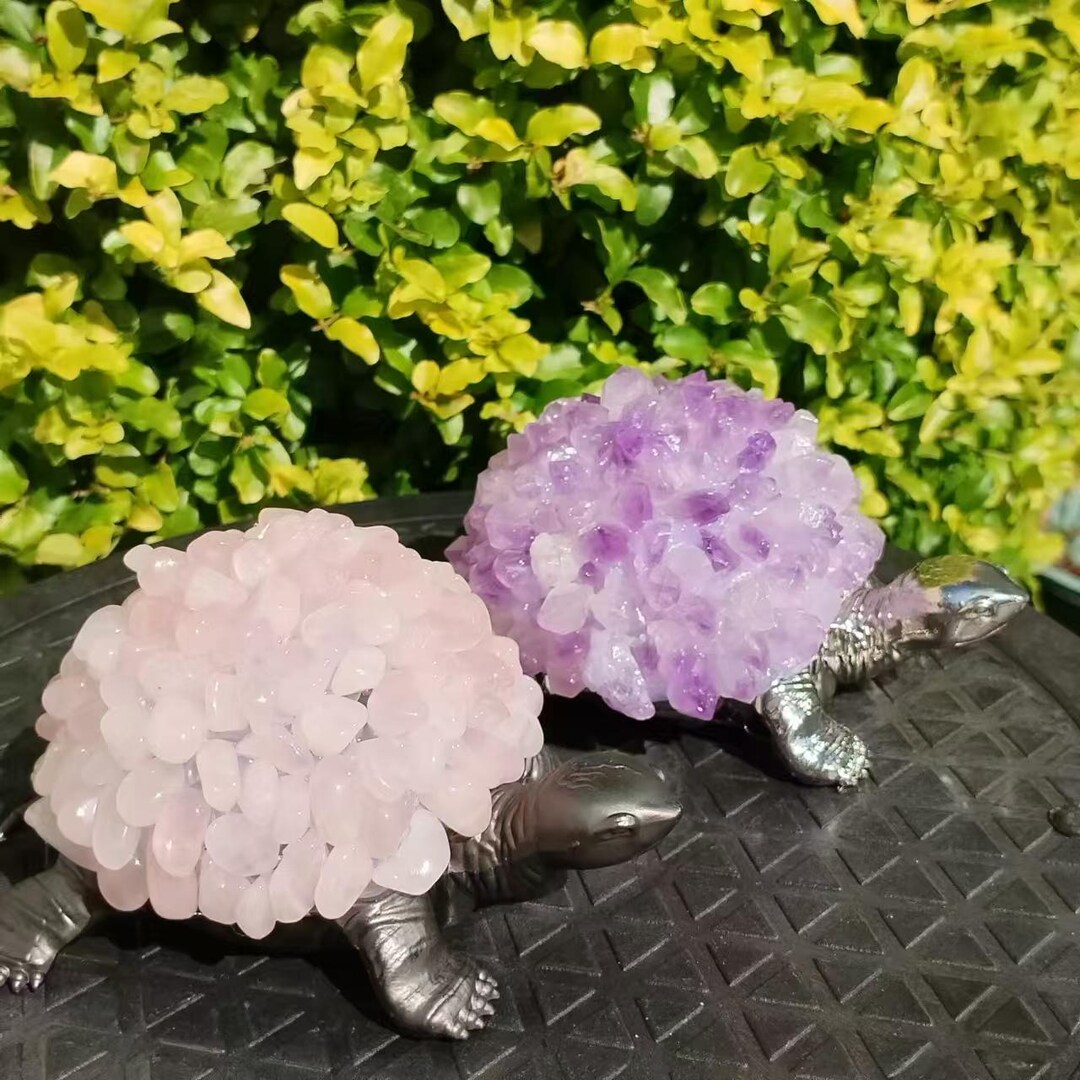 4.2"natural Rubble Crystal Sea Turtle,hand-made Sea Turtle,quartz ...