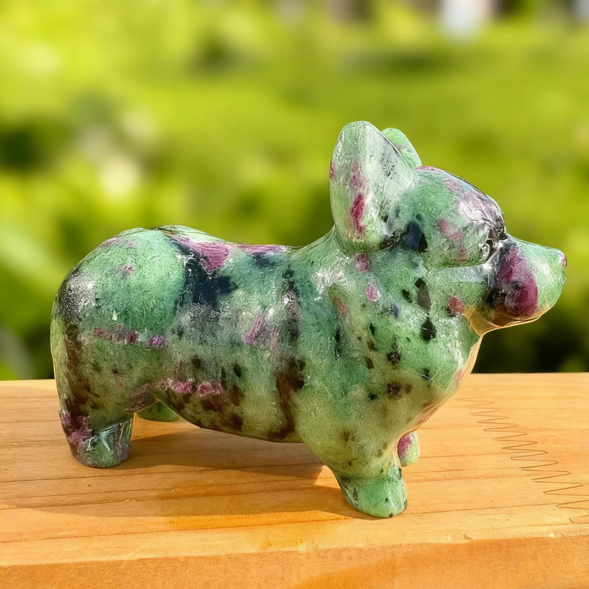 Crystal Corgi Carving: Natural Quartz Reiki Healing Decor,crystal Gifts ...