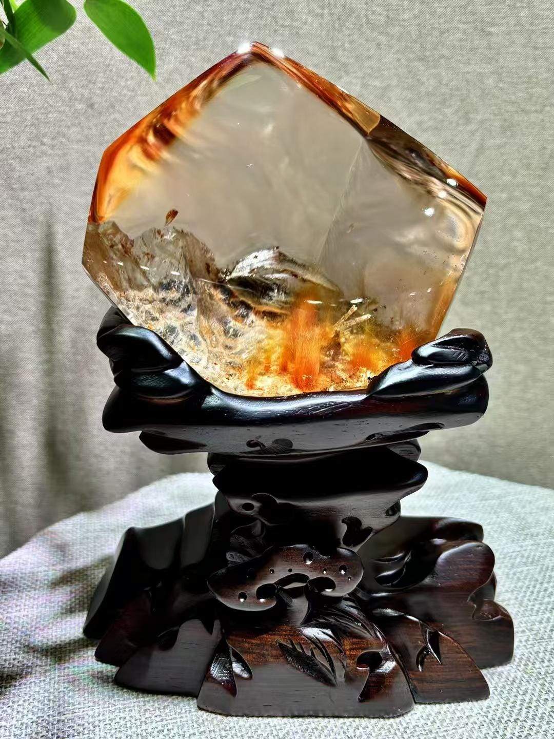 4.62LB Natural Yellow Rabbit Hair Quartz Crystal ,hand Polishing ...