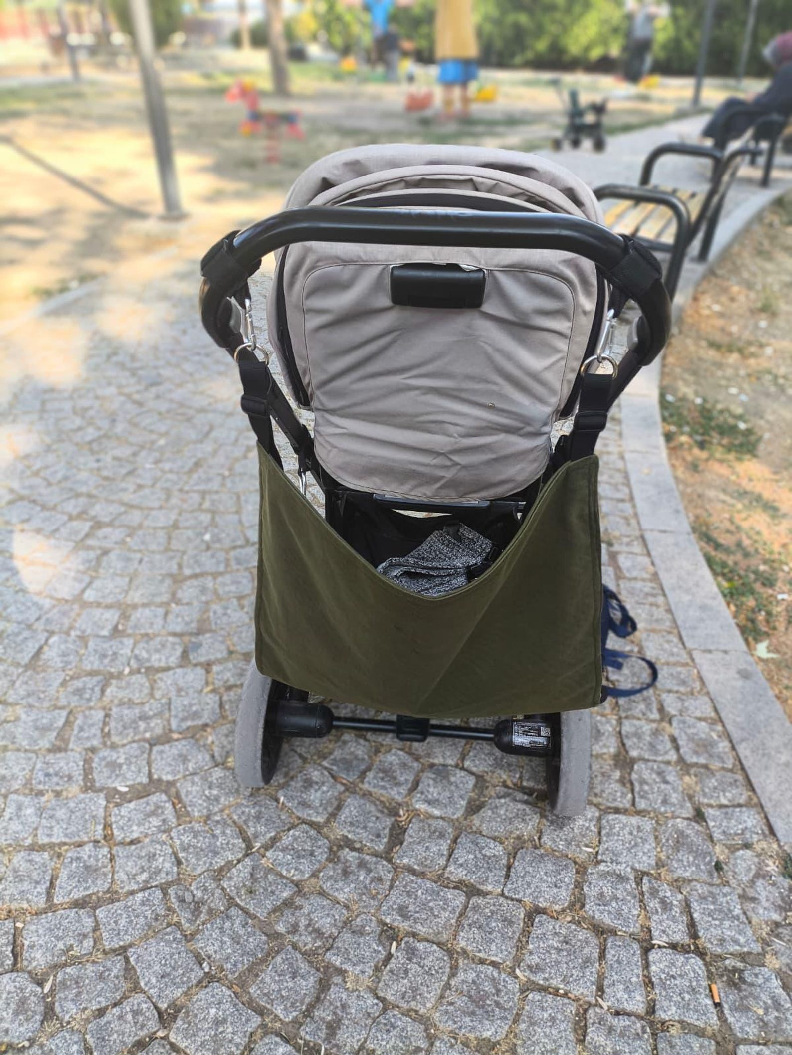 Stroller Accessories-stroller Hammock-carabiner- Organizer–soft Fabric ...