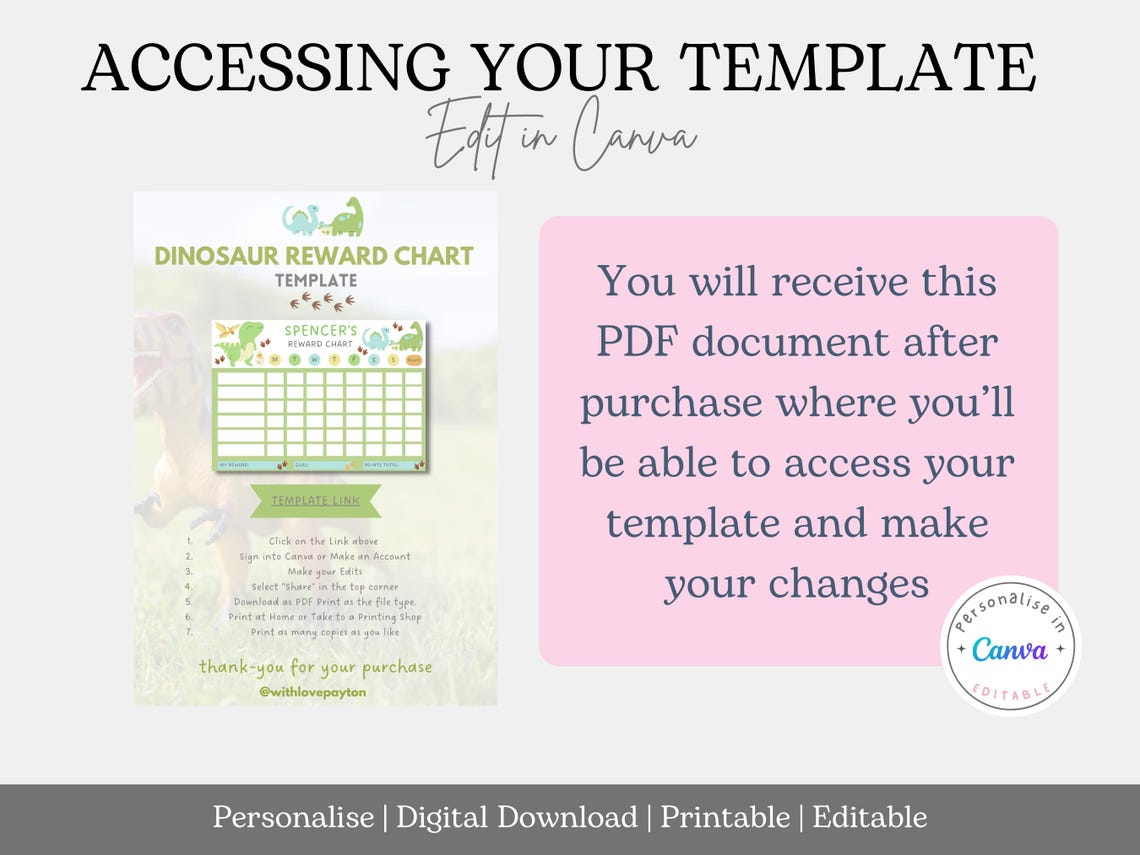 Editable Chore Chart, Printable Chore Chart, Kinds Chart Printable ...