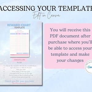 Editable Chore Chart, Printable Chore Chart, Kids Rewards Chart ...