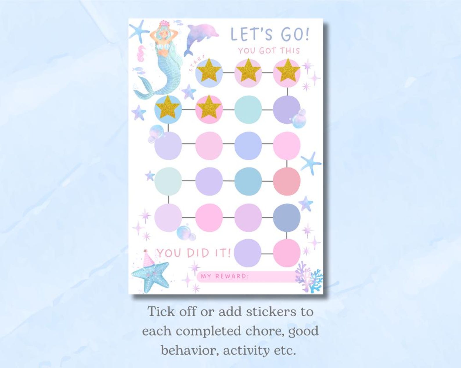 Instant Download Chore Chart, Printable Chore Chart, Kids Reward Chart ...