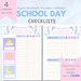 Printable School Checklist Daily Routine Organizer To-do - Etsy