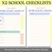 Printable School Checklist, Daily Routine Organizer, To-do Printable ...