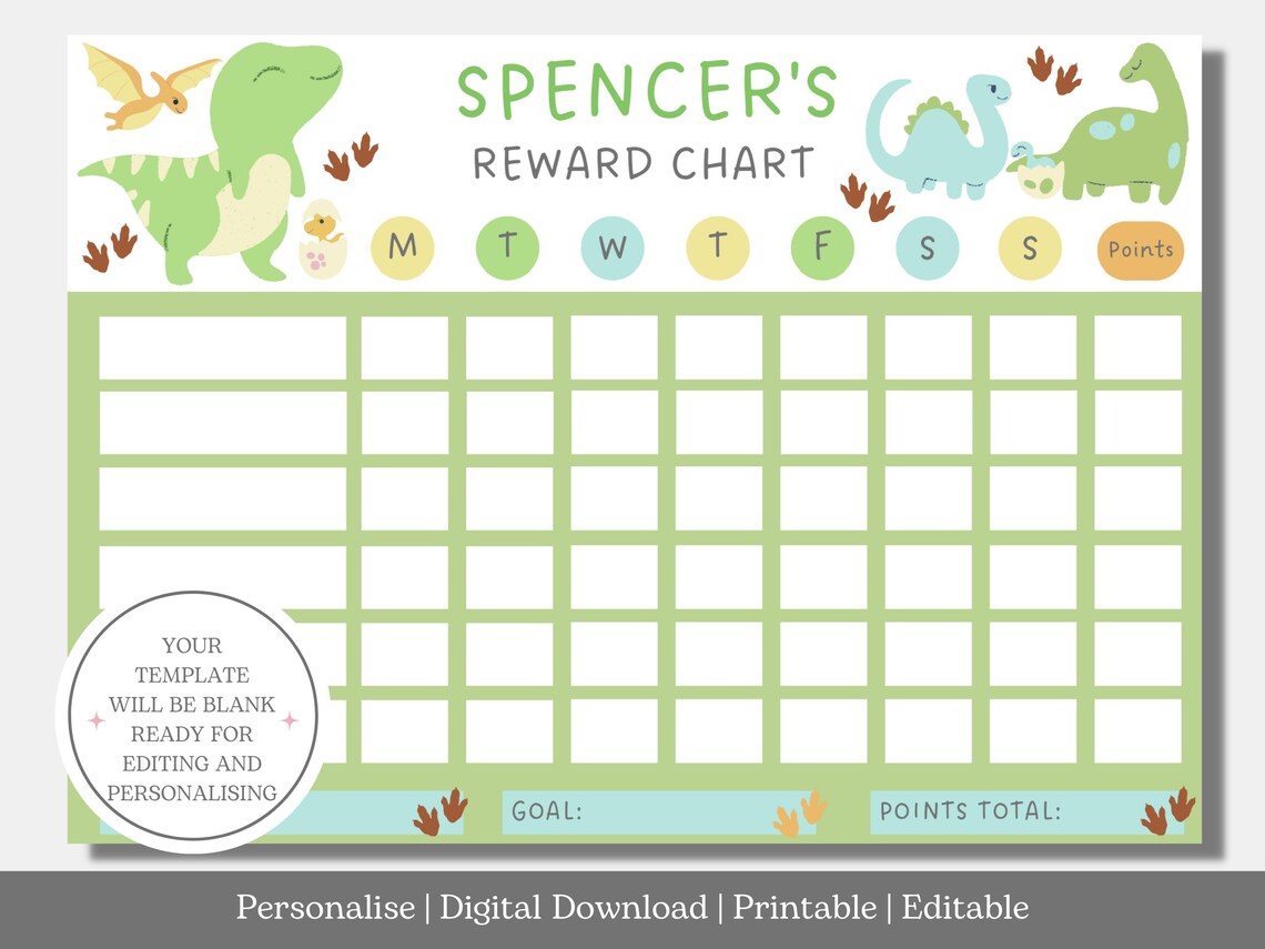 Editable Chore Chart, Printable Chore Chart, Kinds Chart Printable ...