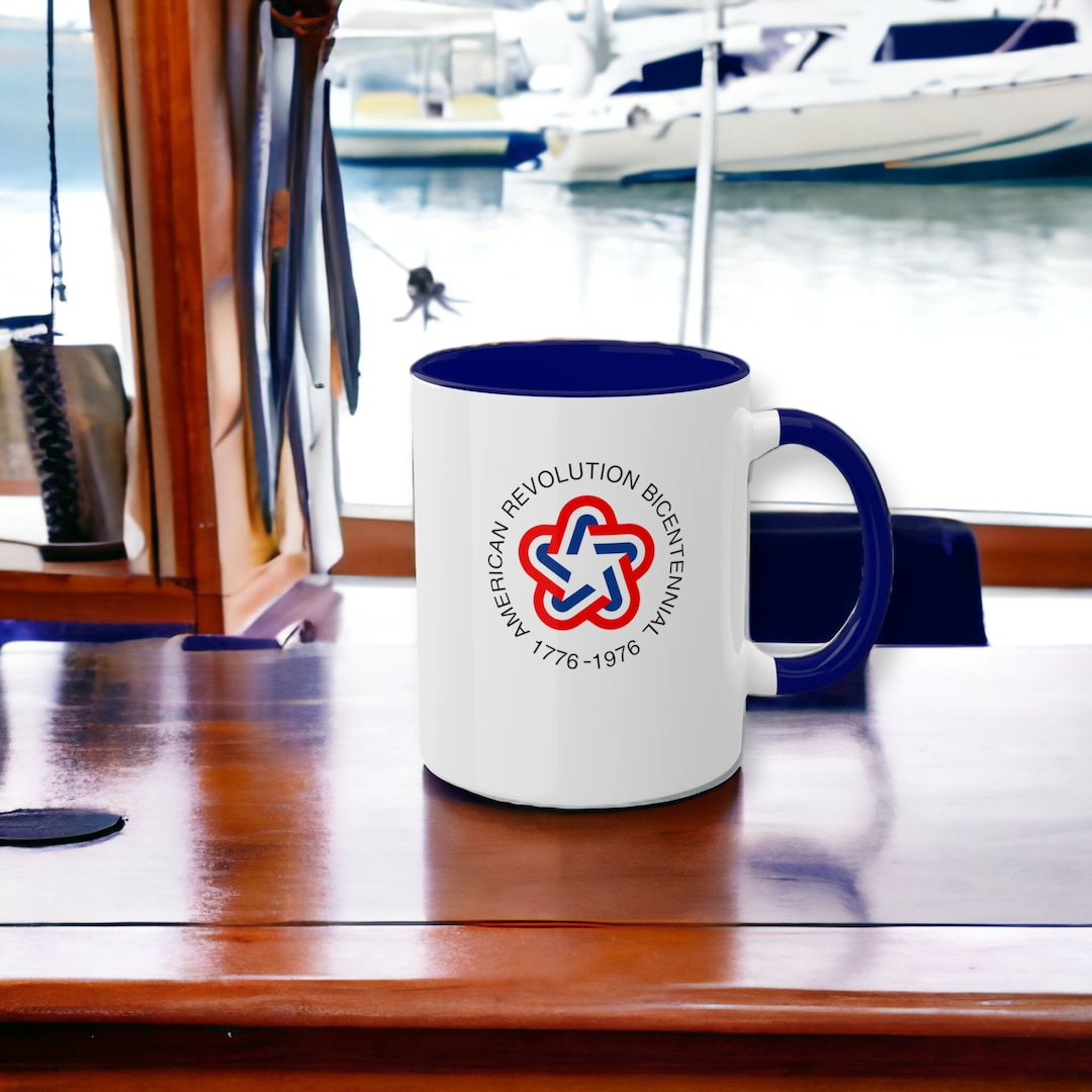Retro Bicentennial Mug, Patriotic Gift, USA Themed Decor - Etsy