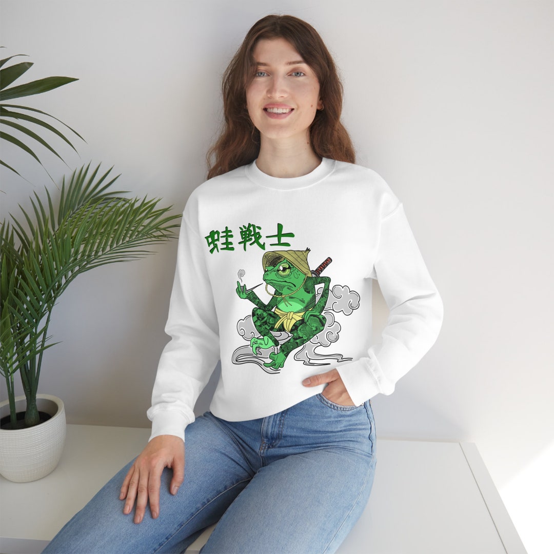 Yakuza Frog Sweater Ukiyo-e Frog Design Japanese Style - Etsy