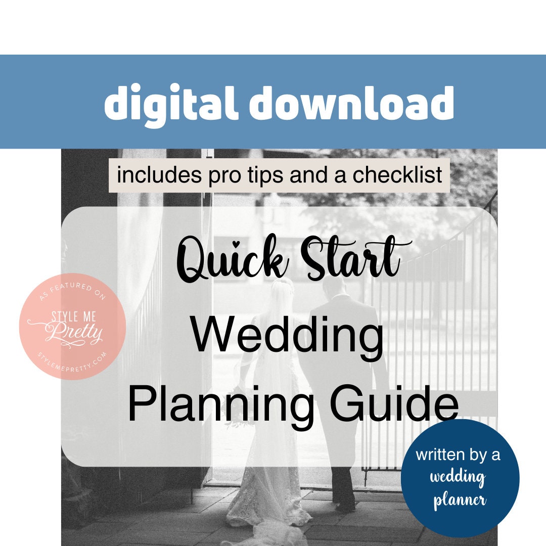 Quick Start Wedding Planning Guide /wedding Advice by a Real Wedding ...