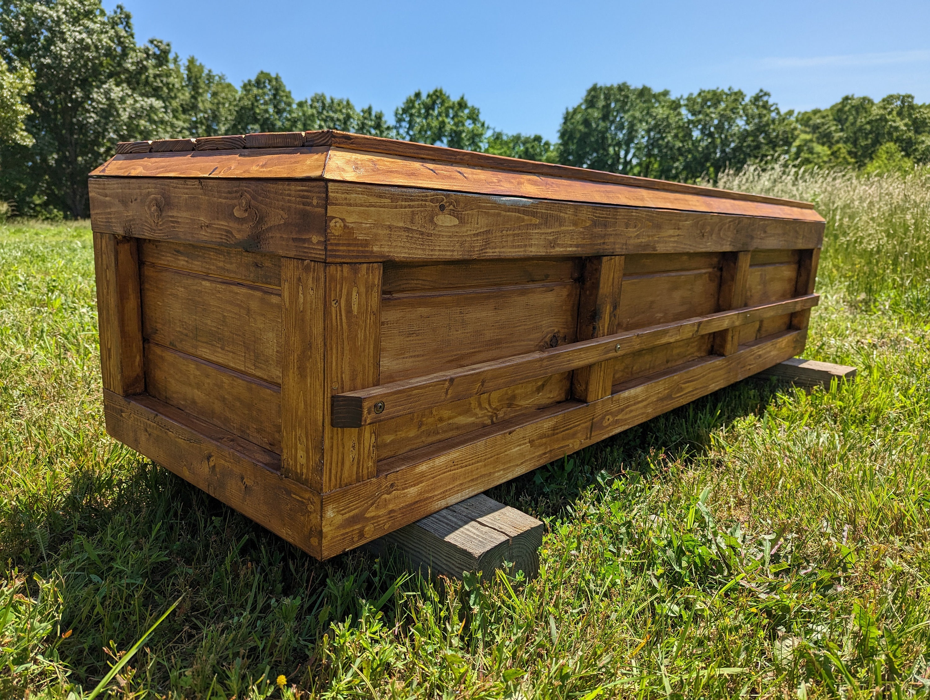 Handcrafted Custom Wood Coffin for Burial and Funeral - Etsy