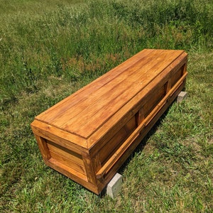 Handcrafted Custom Wood Coffin for Burial and Funeral - Etsy