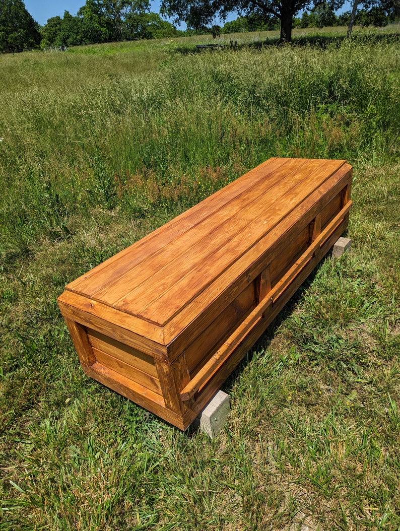 Handcrafted Custom Wood Coffin for Burial and Funeral - Etsy