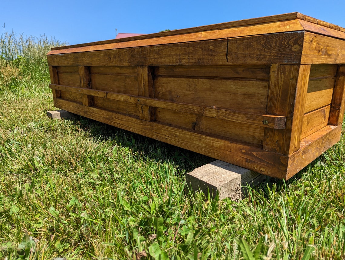 Handcrafted Custom Wood Coffin for Burial and Funeral - Etsy