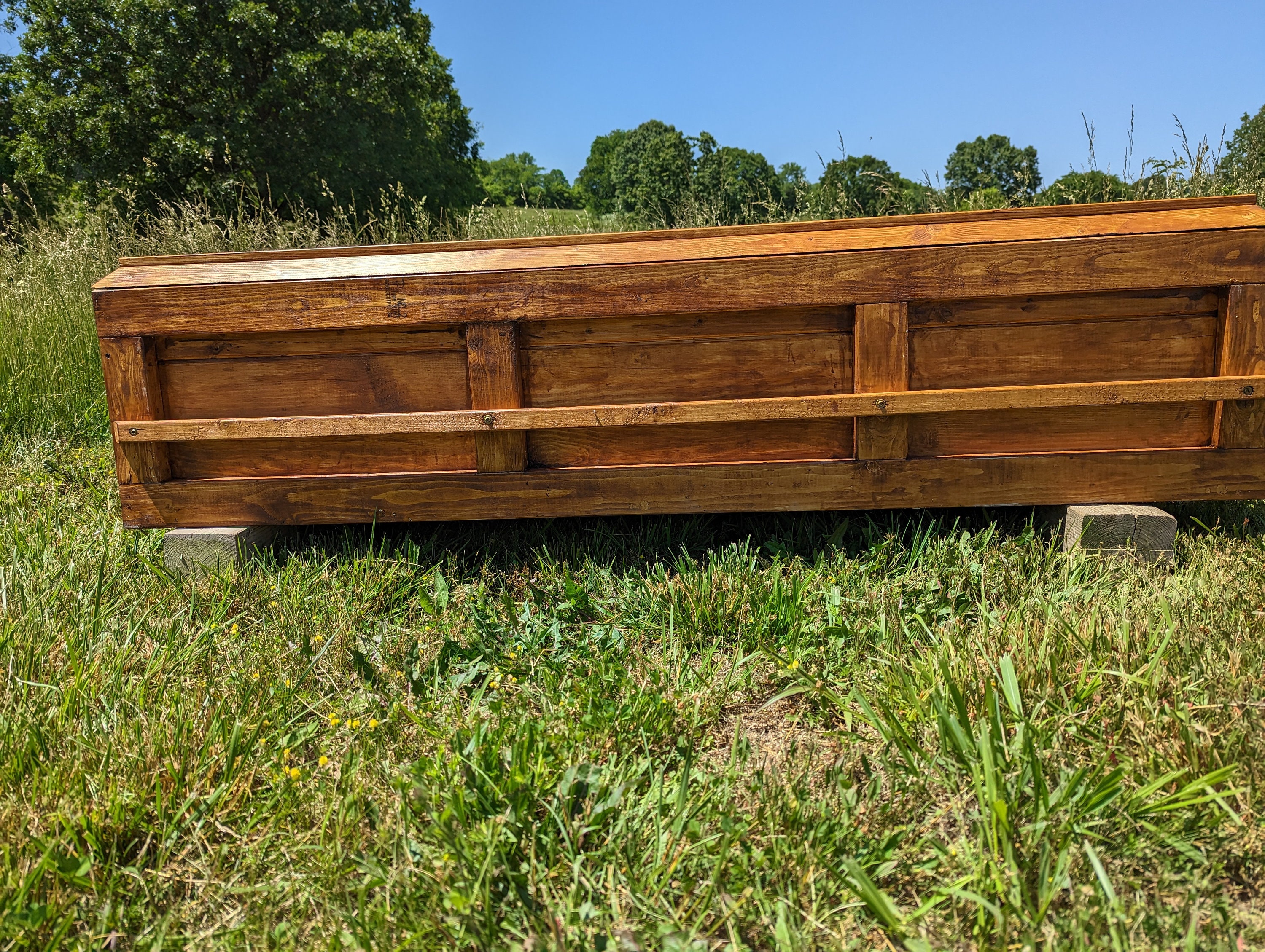 Handcrafted Custom Wood Coffin for Burial and Funeral - Etsy