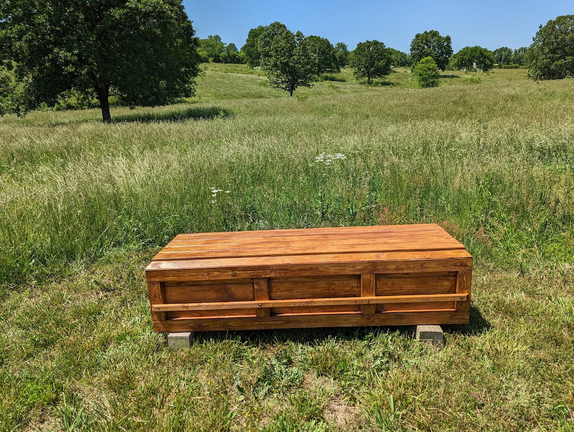 Handcrafted Custom Wood Coffin for Burial and Funeral - Etsy