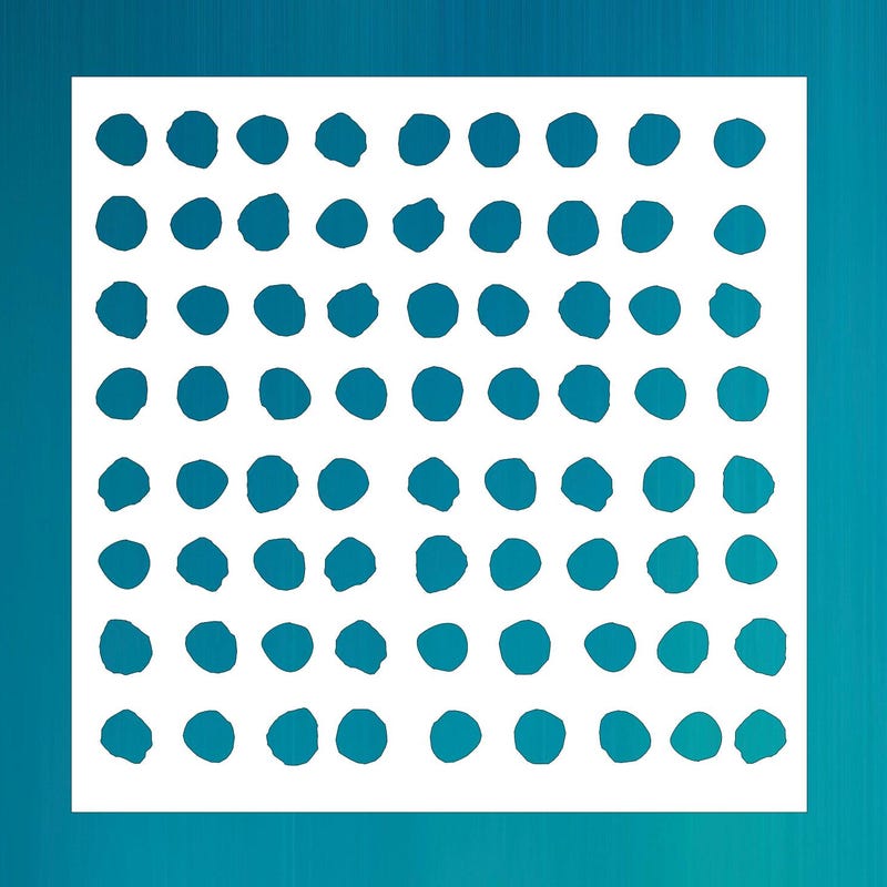 Random Circles Stencil - Etsy UK