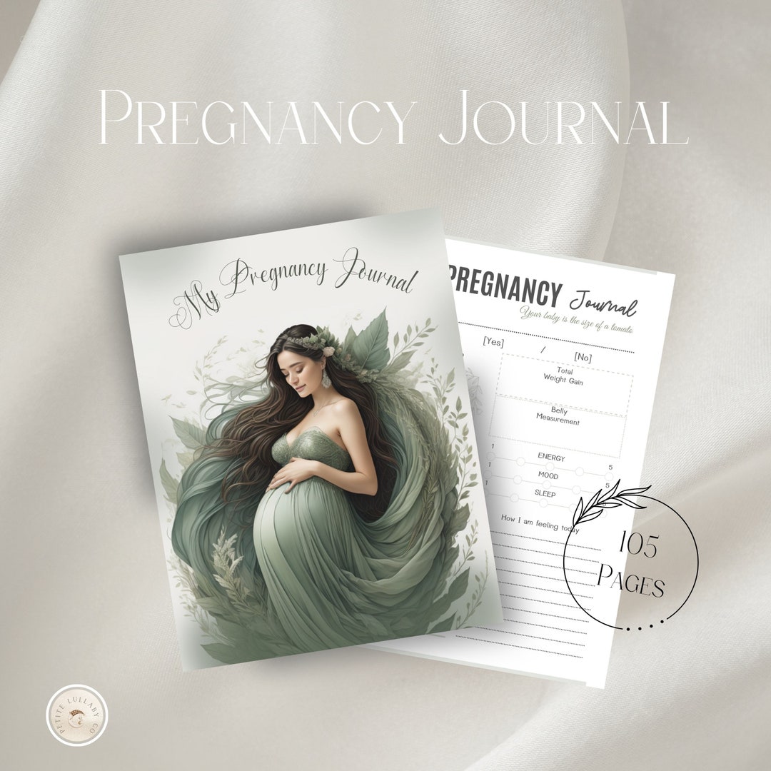 Pregnancy Journal Printable, Pregnancy Book PDF, Pregnancy Milestone ...
