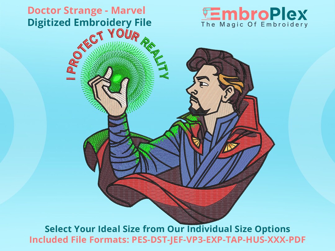 Superhero Inspired Doctor Strange Design Embroidery File - Etsy
