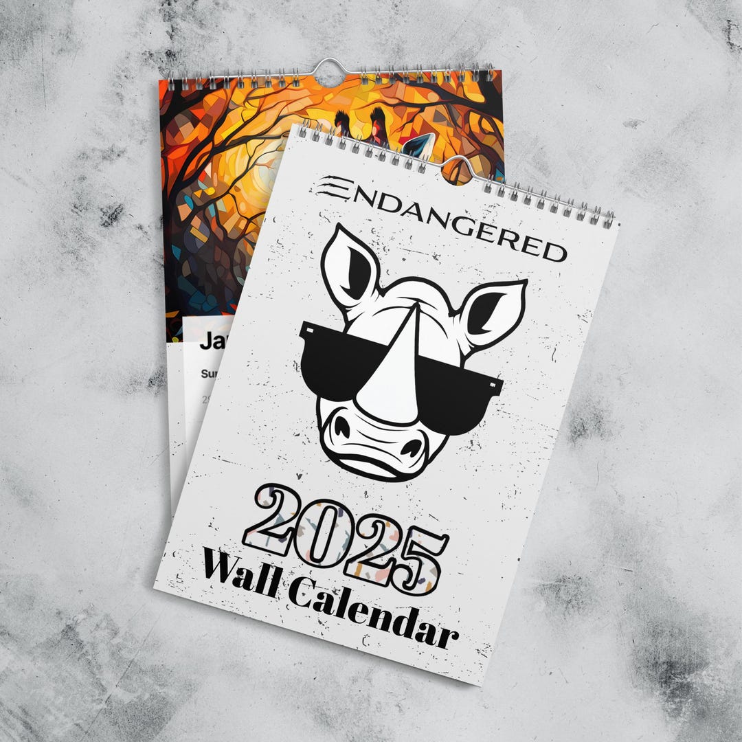 Endangered 2025: Wildlife Wall Calendar - Tribute to At-risk Animals ...