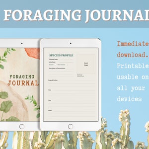 Foraging Journal, Digital & Printable, Plant Identification Journal ...