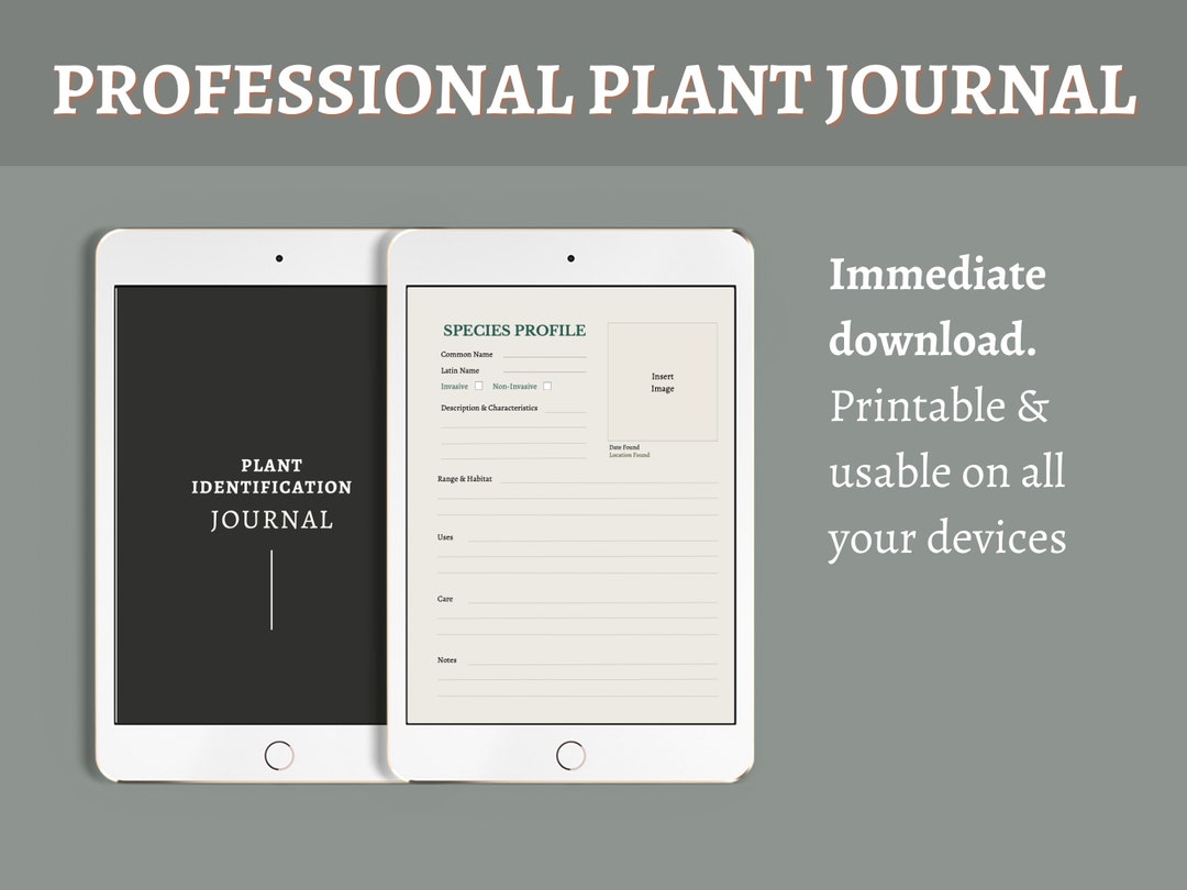 Classy Foraging Journal Digital Printable Plant Recipe Journal, Great ...