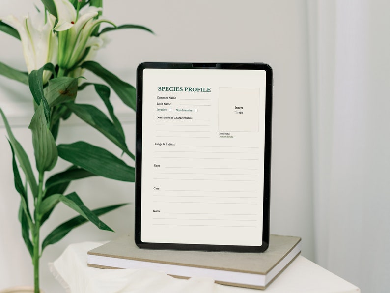 Classy Foraging Journal Digital Printable Plant Recipe Journal, Great ...