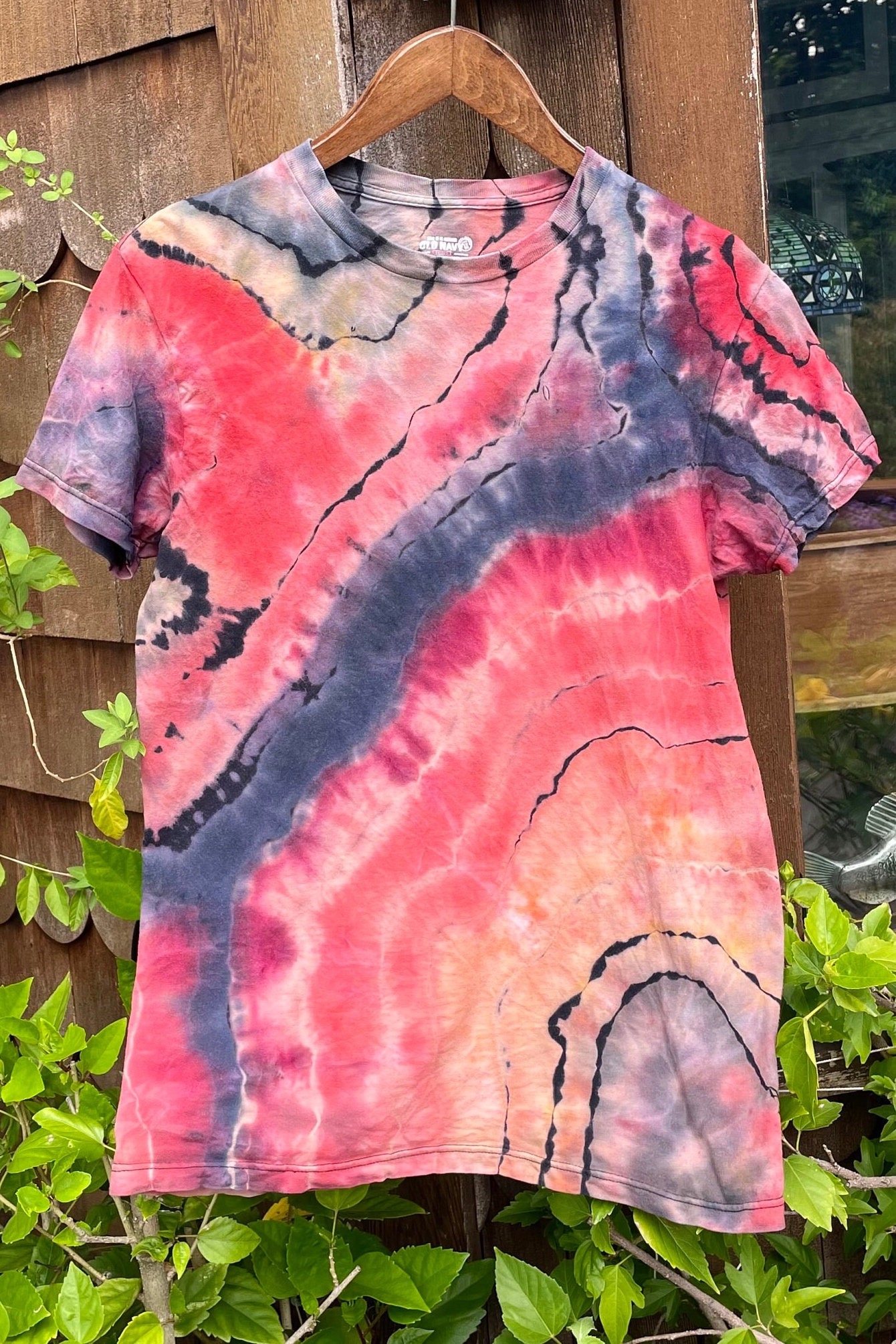 Medium Geode Reverse Tie Dye Adult Unisex Handmade T Shirt Etsy