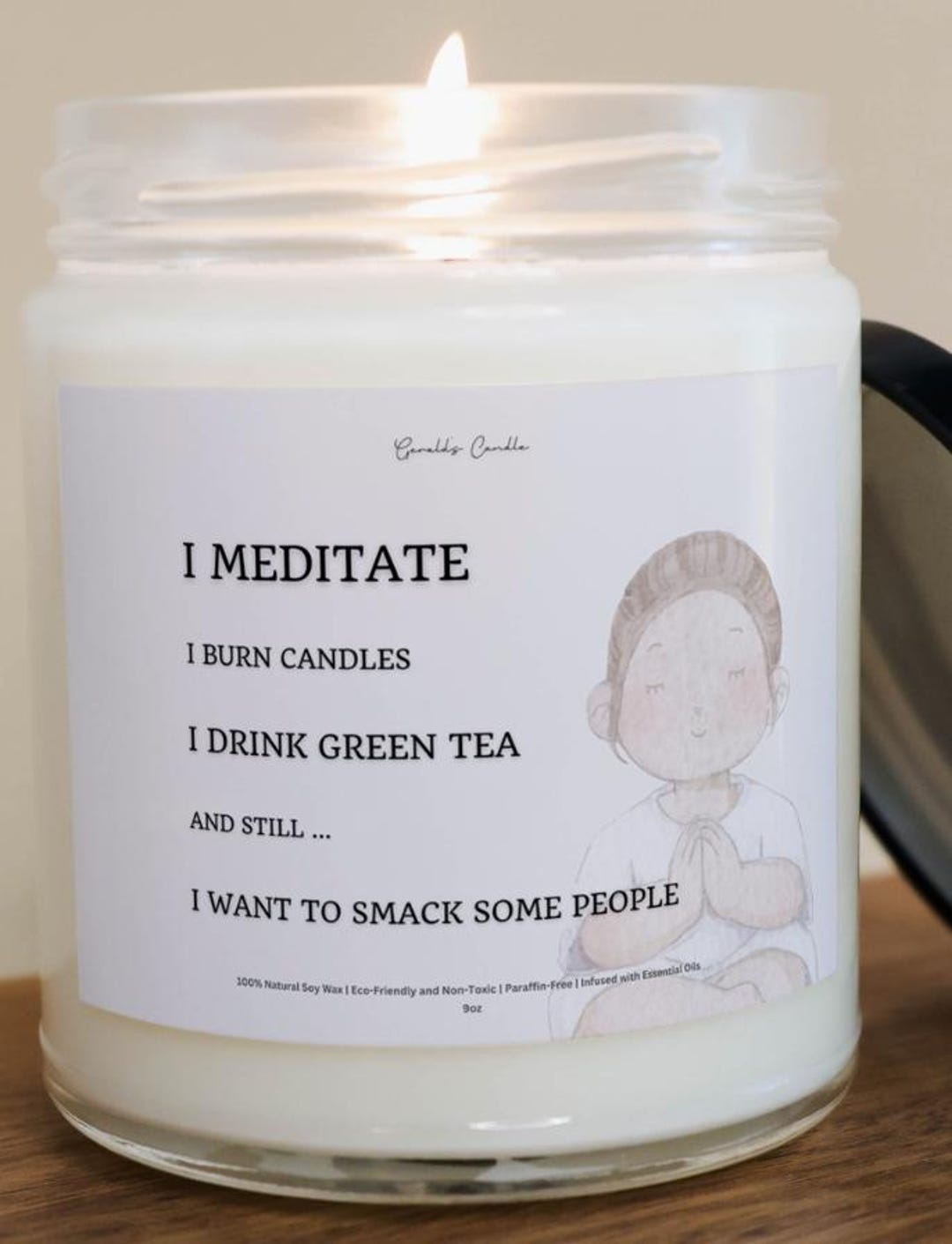 I Meditate But.. Funny Candle Funny Candles Gift for Her Best Friend ...